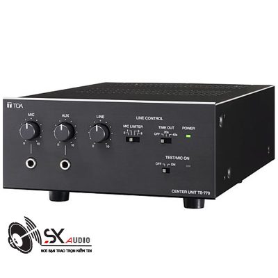 Thiết bị trung tâm TOA TS-770, kết nối với micro hội thảo